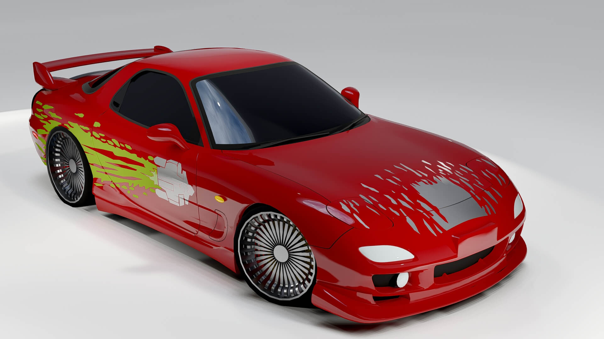 Mazda RX-7 Dom Toretto Fast and Furious 3D Model by AlphaGroup