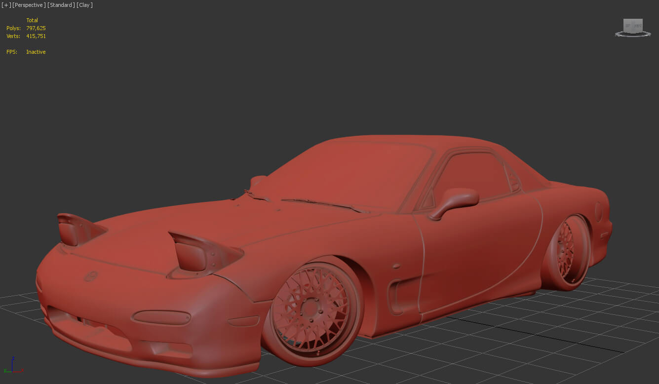 Mazda RX-7 Tuned 3D Model by AlphaGroup