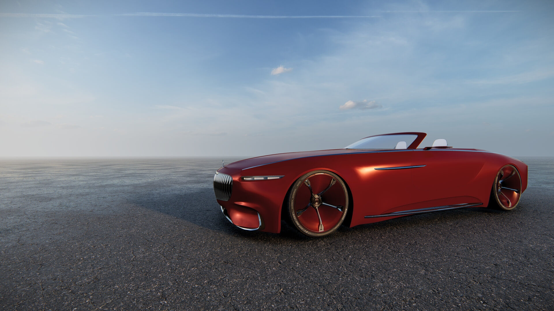 Mercedes Benz Maybach Vision 6 Cabriolet - 3D Model by AlphaGroup