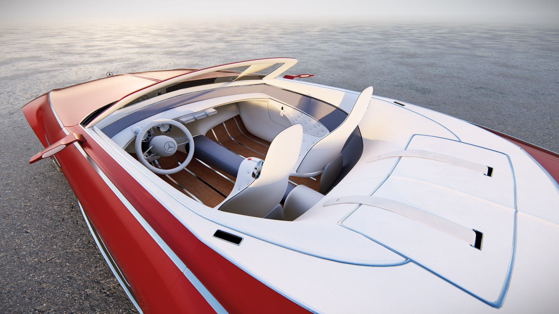 Mercedes Benz Maybach Vision 6 Cabriolet - 3D Model by AlphaGroup