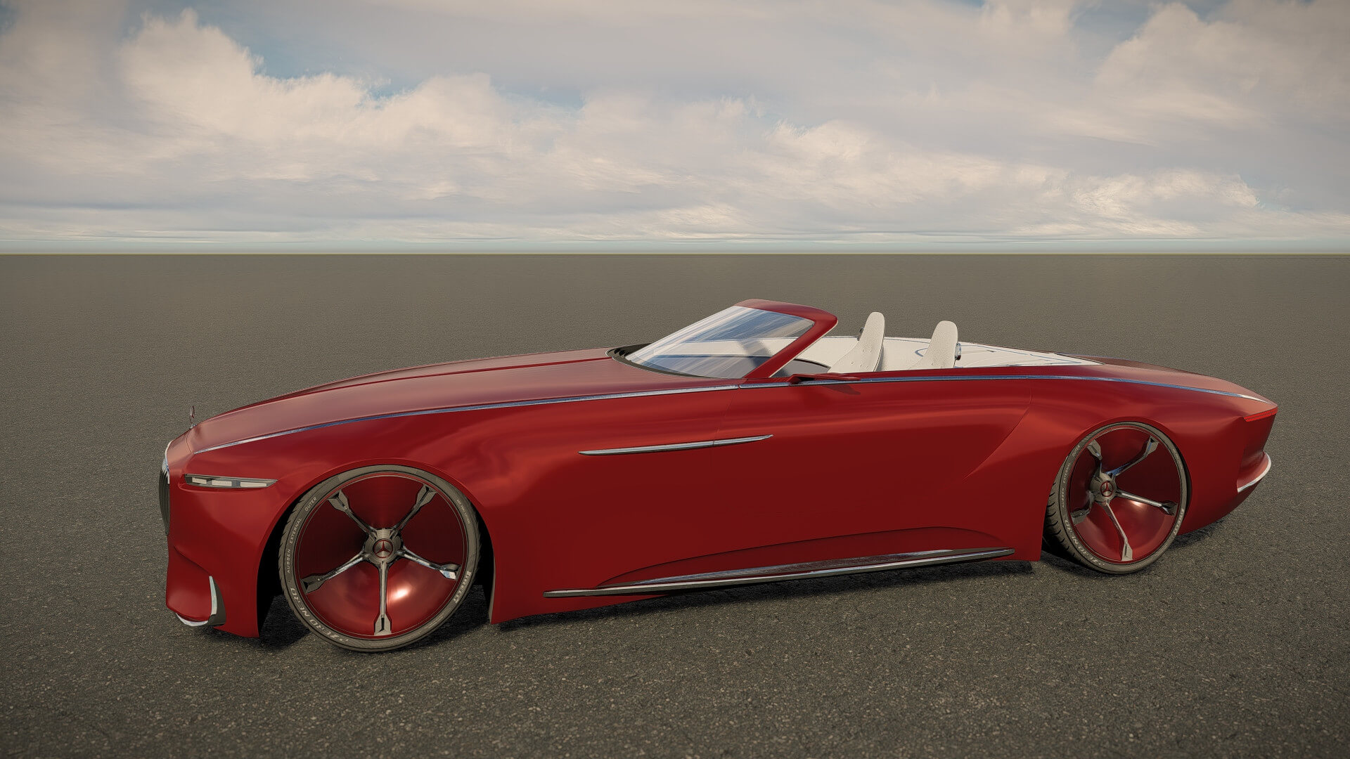Mercedes Benz Maybach Vision 6 Cabriolet - 3D Model by AlphaGroup