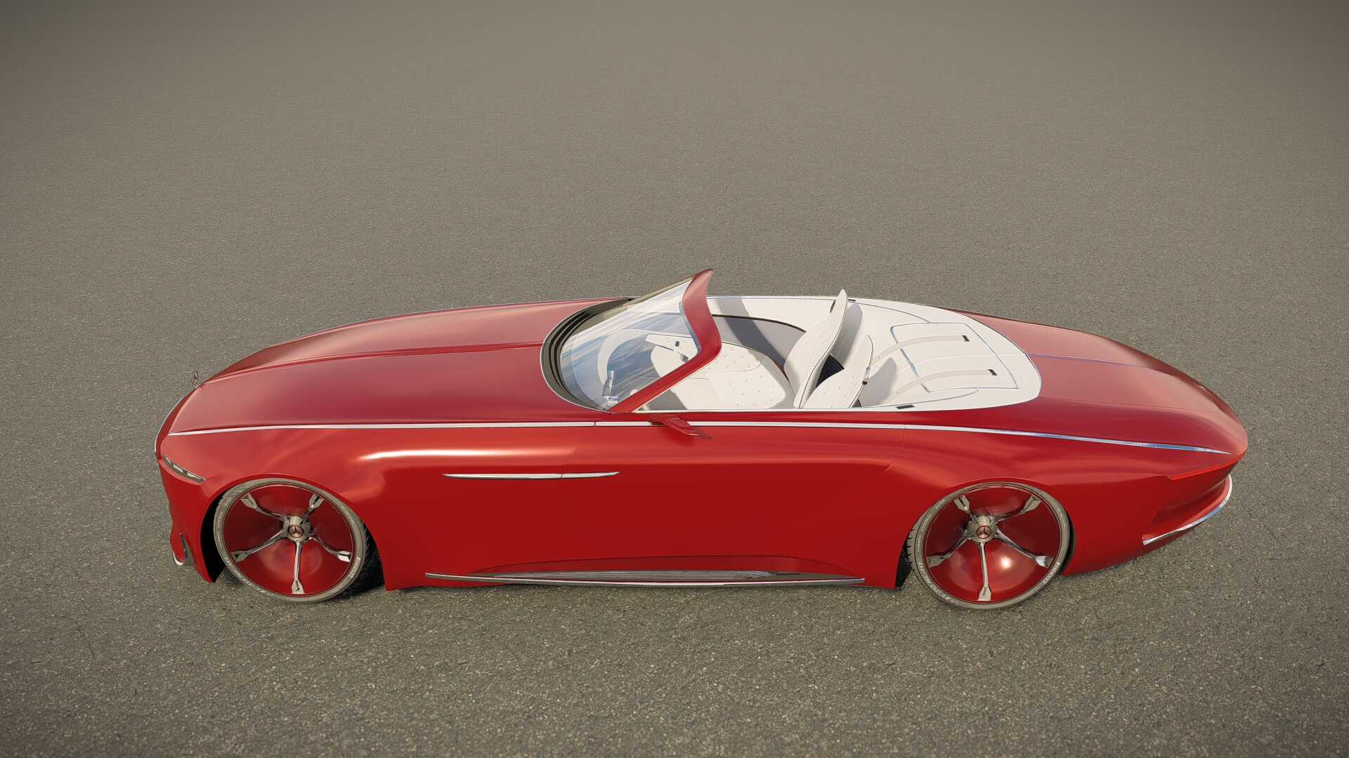 Mercedes Benz Maybach Vision 6 Cabriolet - 3D Model by AlphaGroup