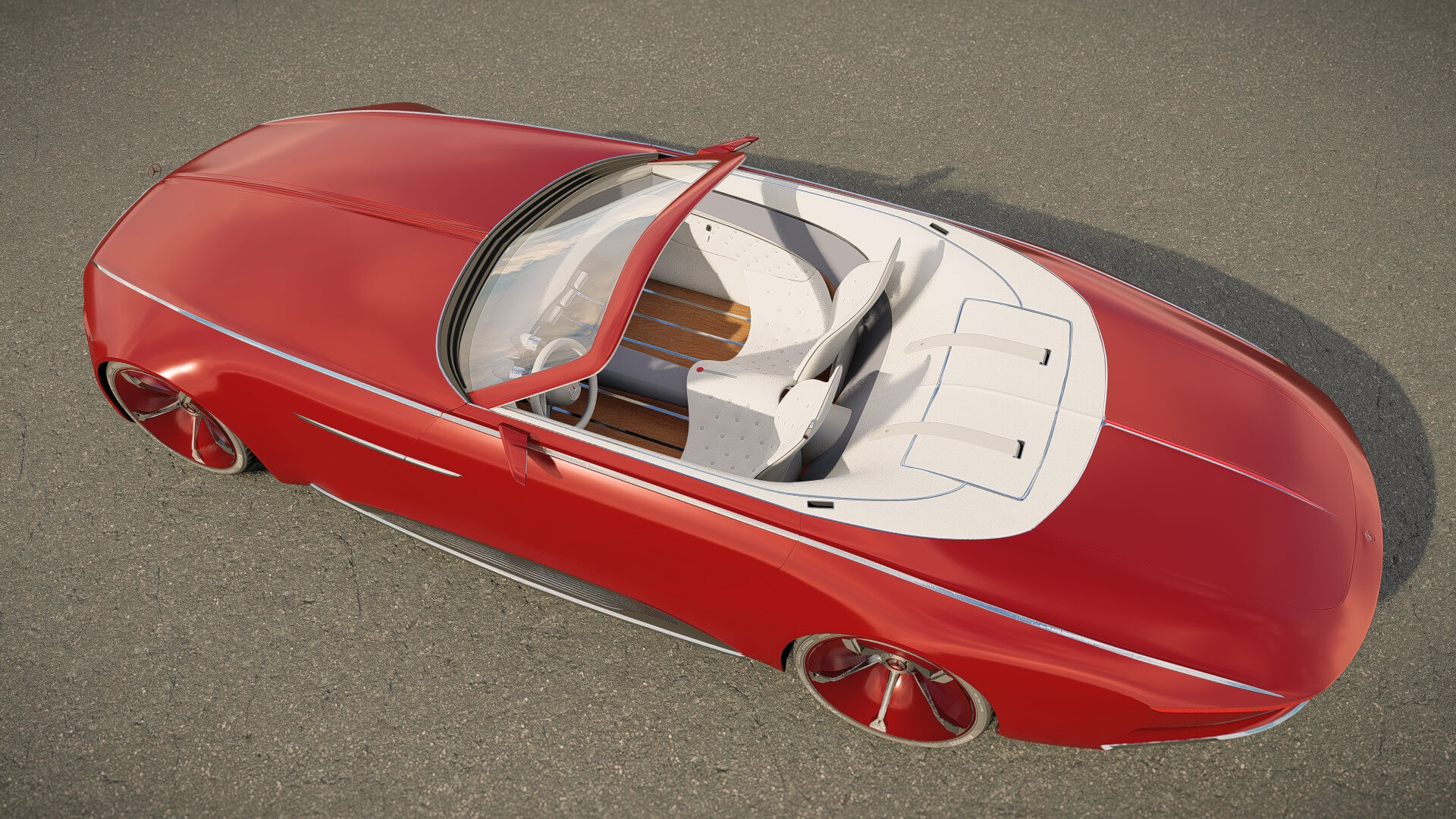 Mercedes Benz Maybach Vision 6 Cabriolet - 3D Model by AlphaGroup