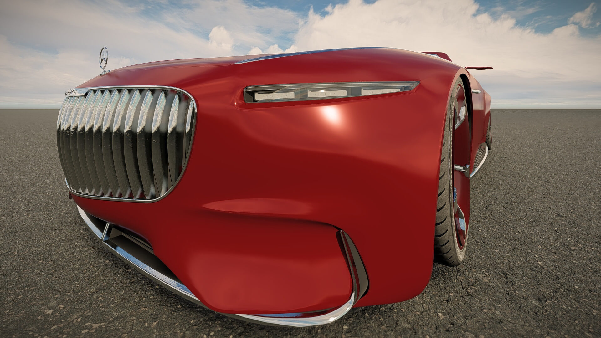 Mercedes Benz Maybach Vision 6 Cabriolet - 3D Model by AlphaGroup
