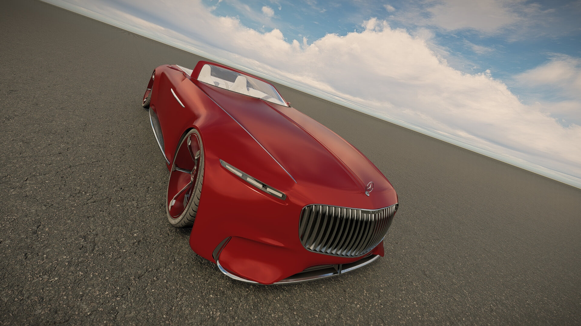 Mercedes Benz Maybach Vision 6 Cabriolet - 3D Model by AlphaGroup