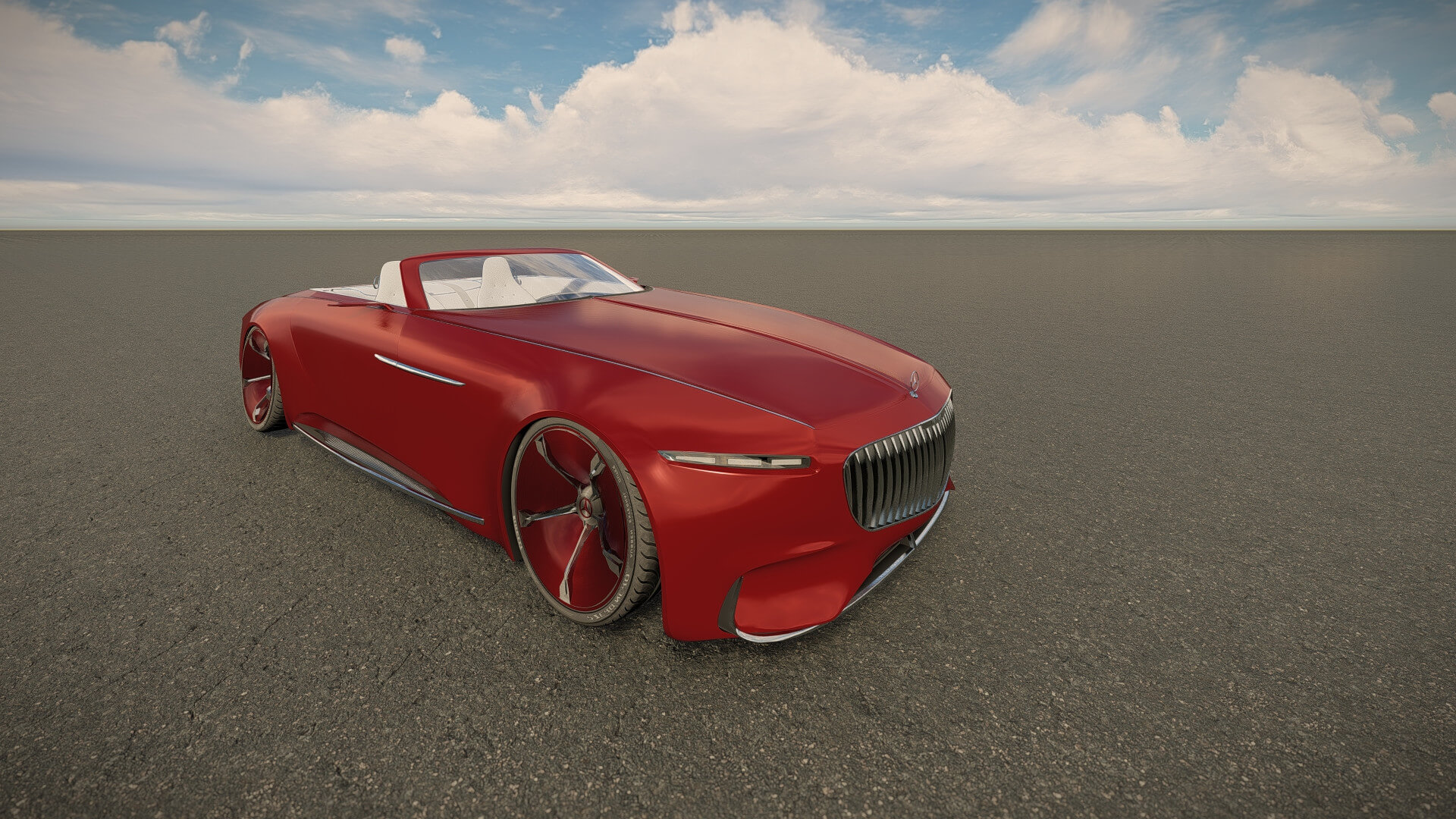 Mercedes Benz Maybach Vision 6 Cabriolet - 3D Model by AlphaGroup