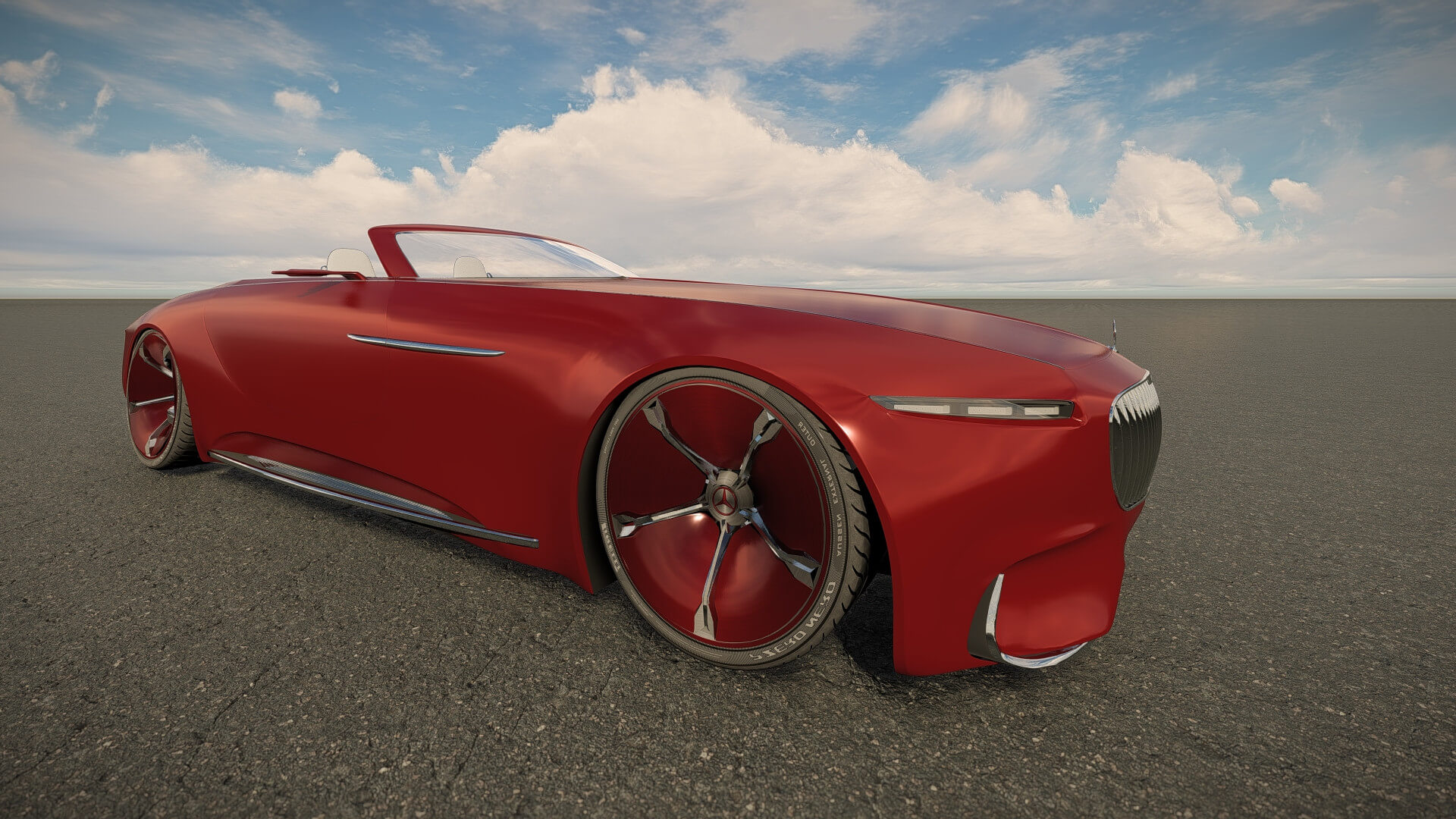 Mercedes Benz Maybach Vision 6 Cabriolet - 3D Model by AlphaGroup