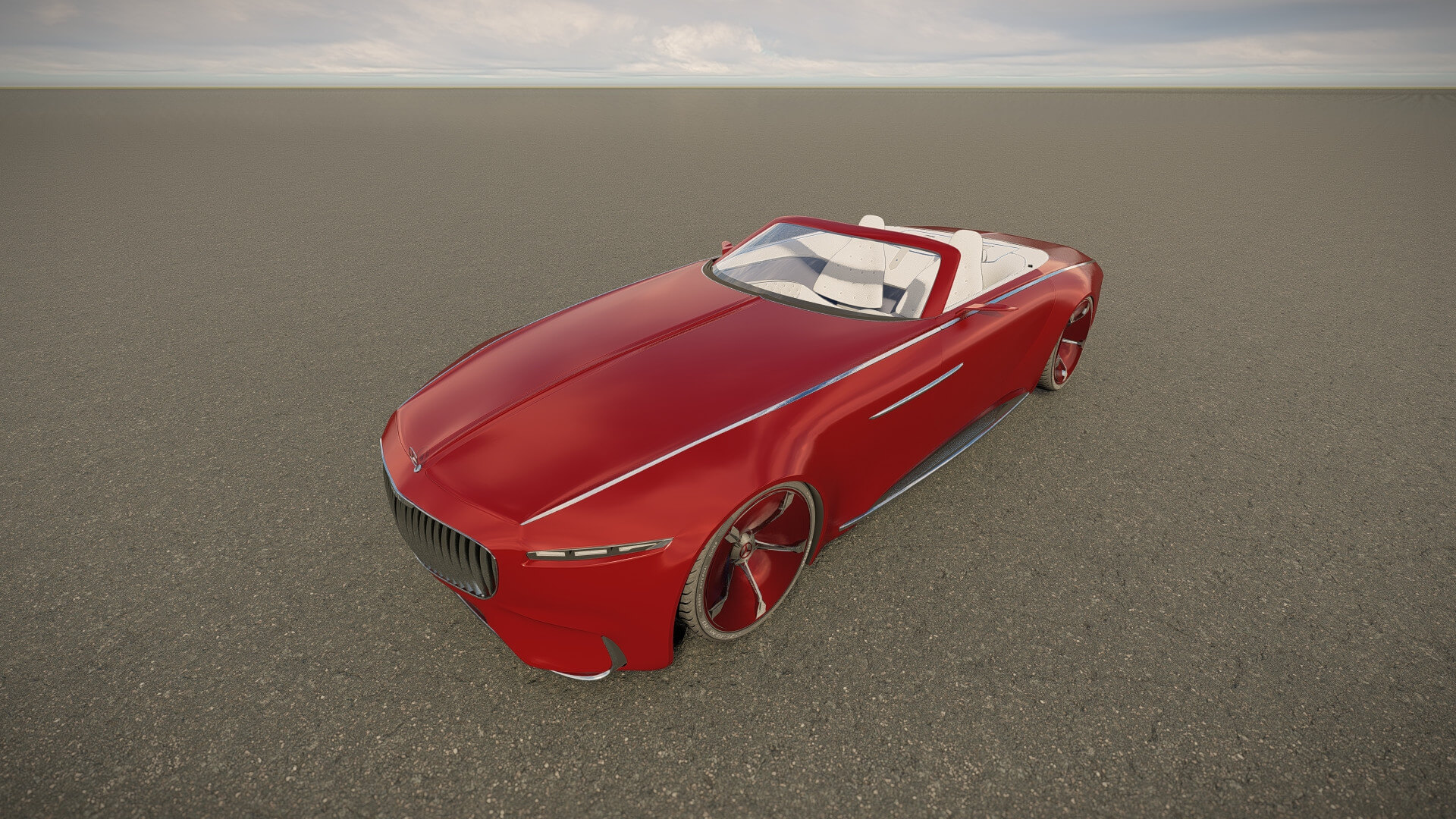 Mercedes Benz Maybach Vision 6 Cabriolet - 3D Model by AlphaGroup