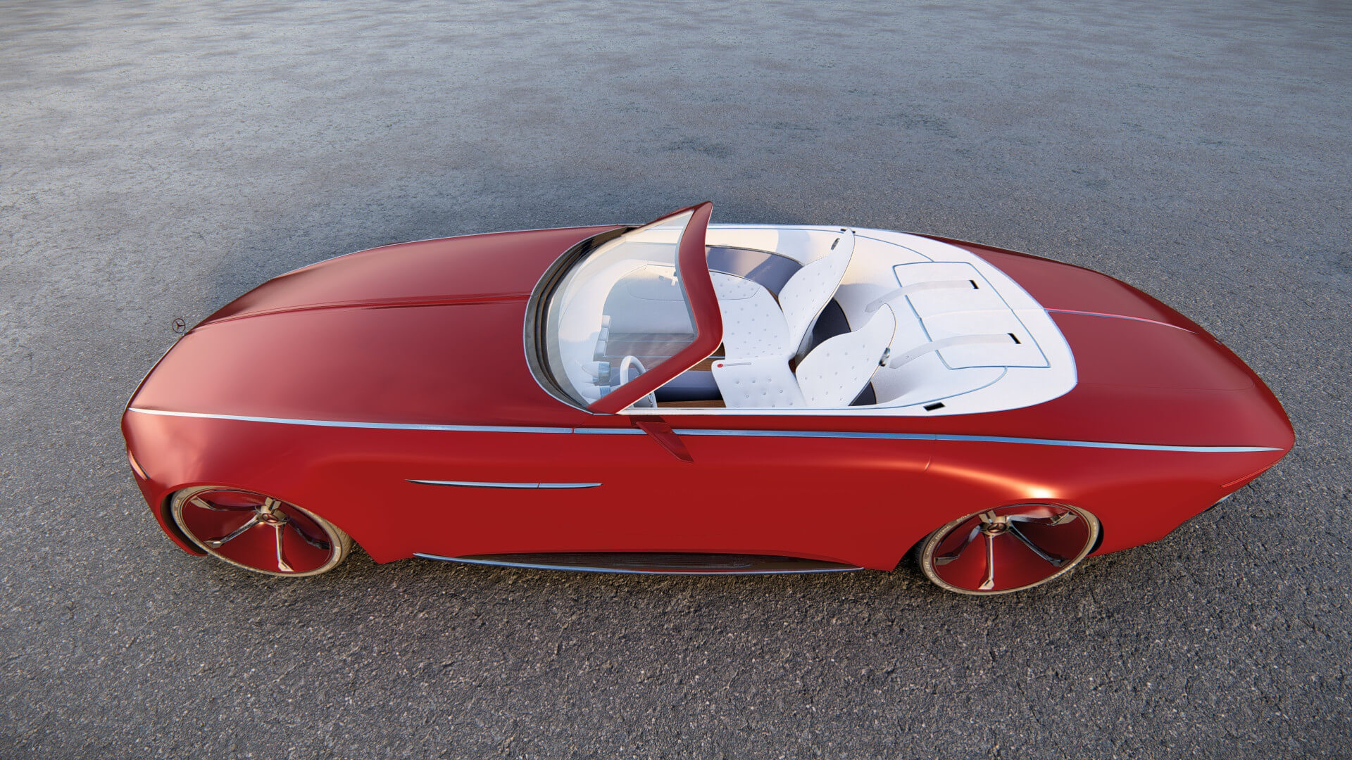 Mercedes Benz Maybach Vision 6 Cabriolet - 3D Model by AlphaGroup