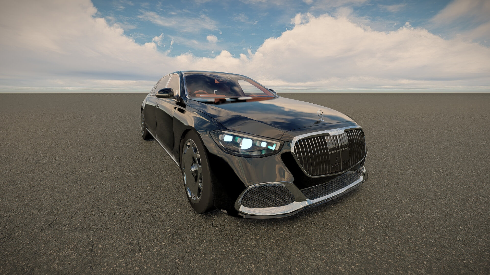Mercedes Benz S-Class Maybach 2021 3D Model by AlphaGroup