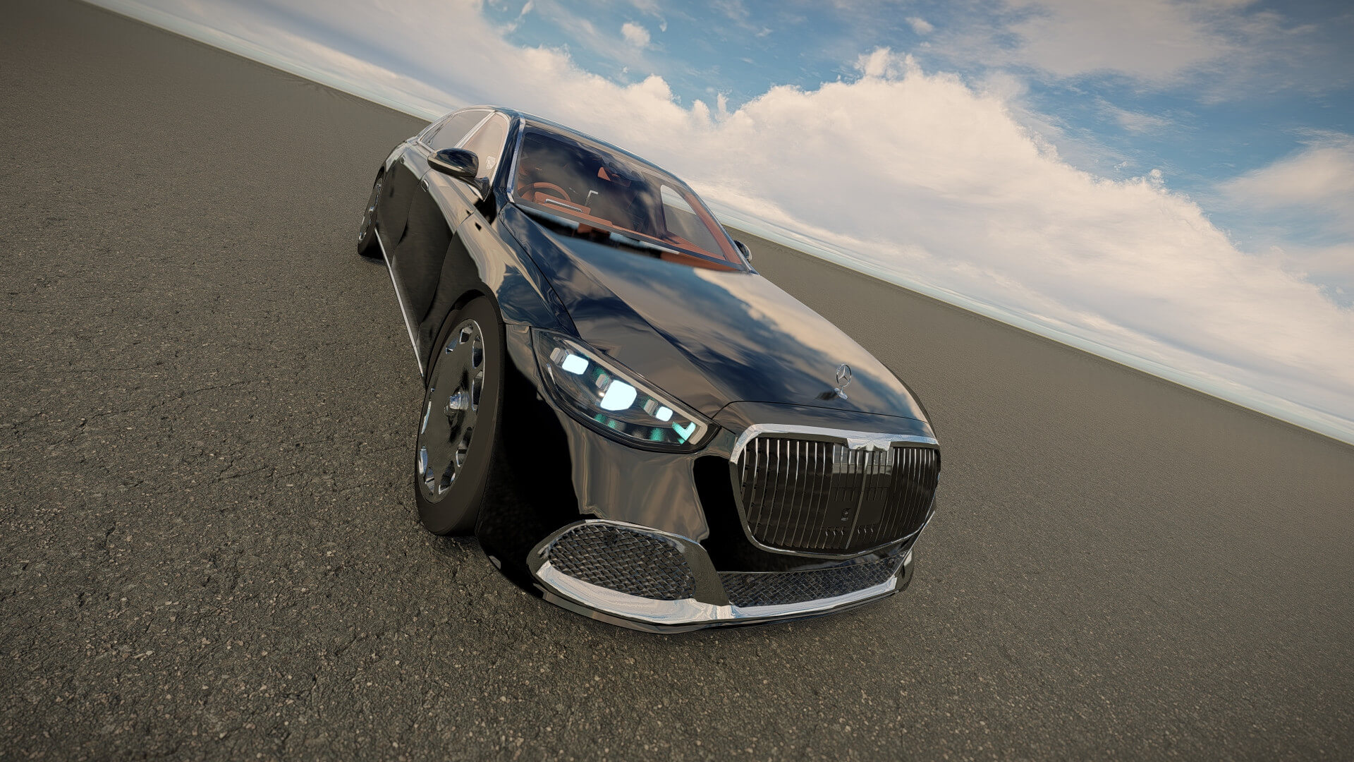 Mercedes Benz S-Class Maybach 2021 3D Model by AlphaGroup