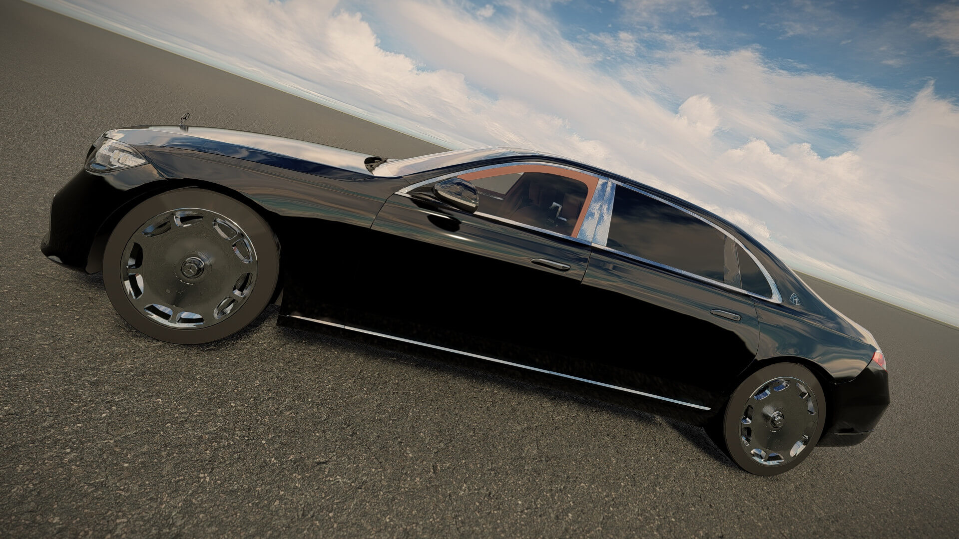 Mercedes Benz S-Class Maybach 2021 3D Model by AlphaGroup