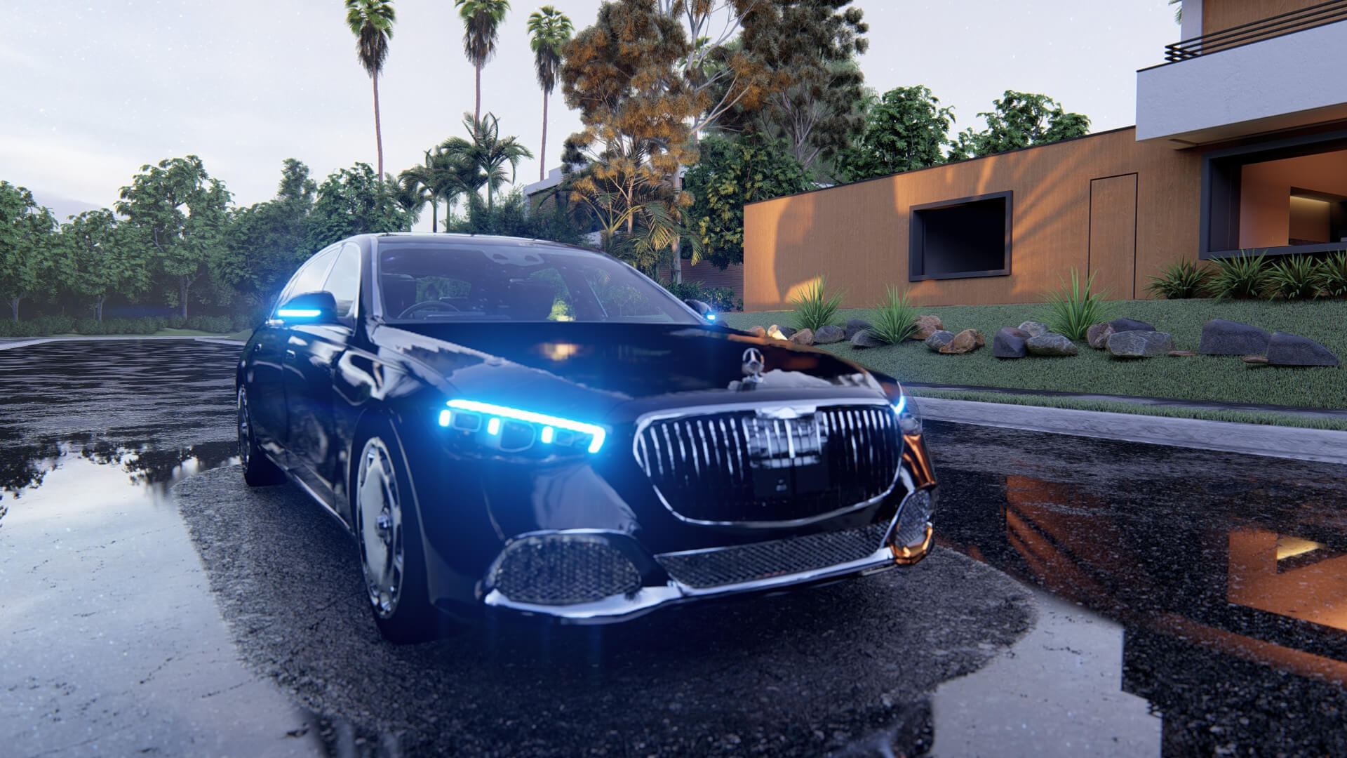 Mercedes Benz S-Class Maybach 2021 3D Model by AlphaGroup