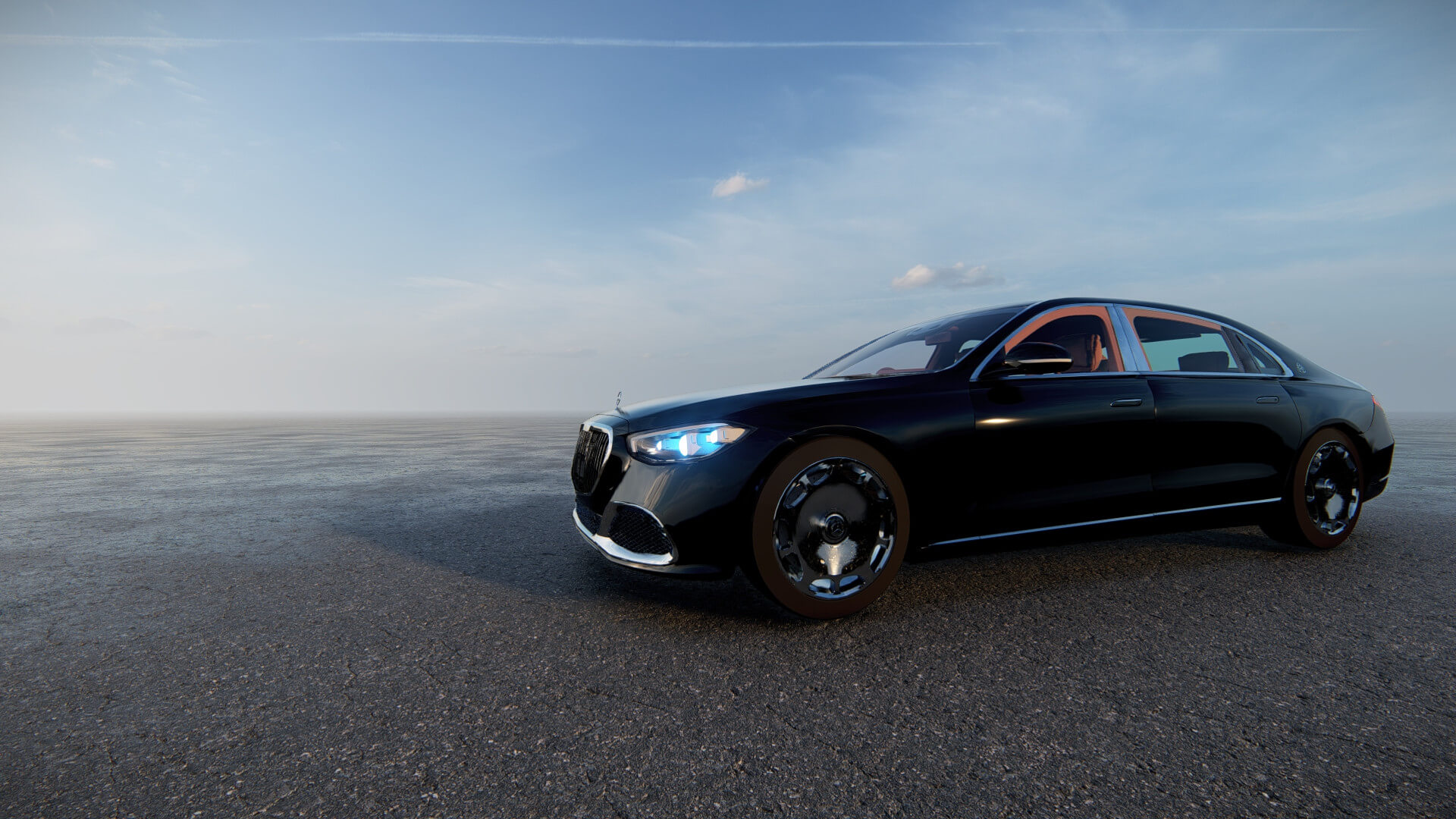 Mercedes Benz S-Class Maybach 2021 3D Model by AlphaGroup