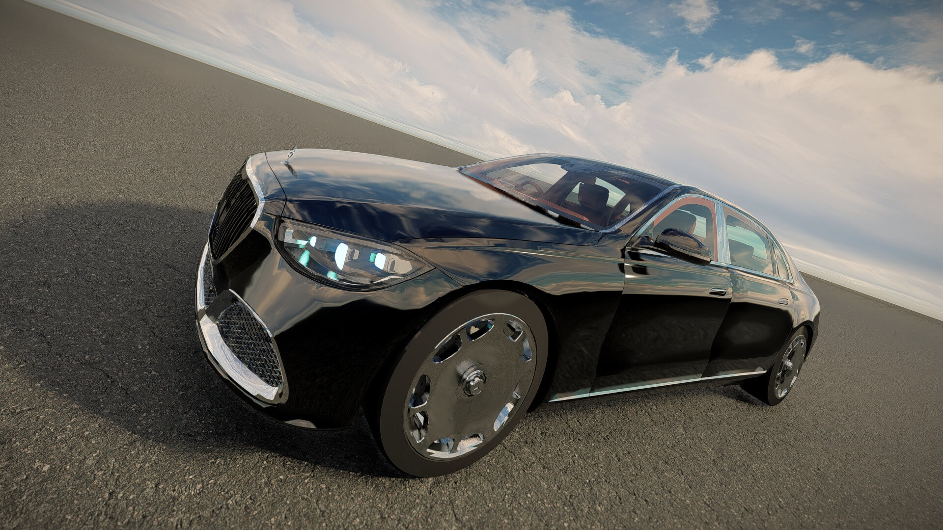 Mercedes Benz S-Class Maybach 2021 3D Model by AlphaGroup