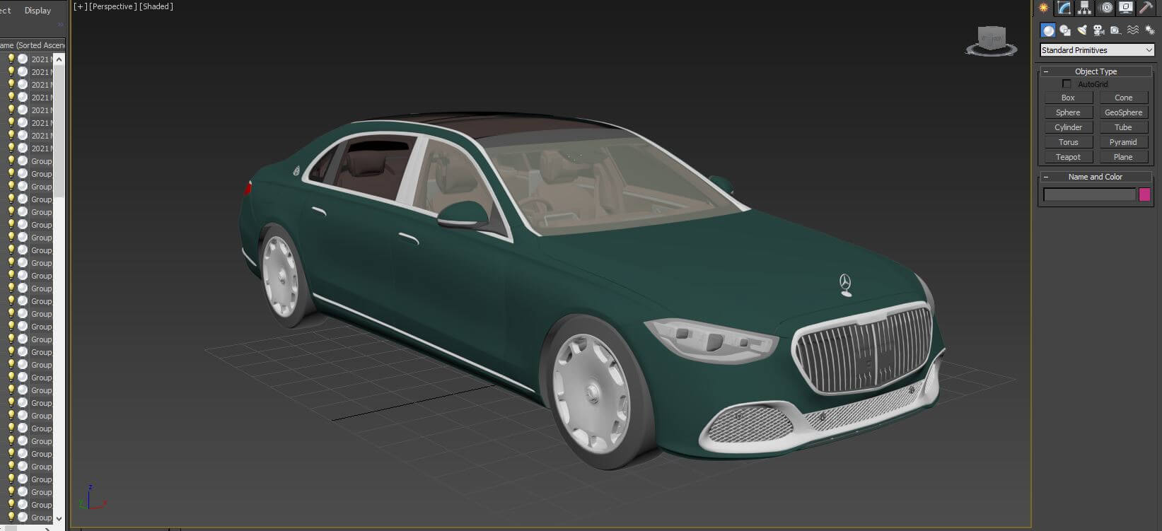 Mercedes Benz S-Class Maybach 2021 3D Model by AlphaGroup