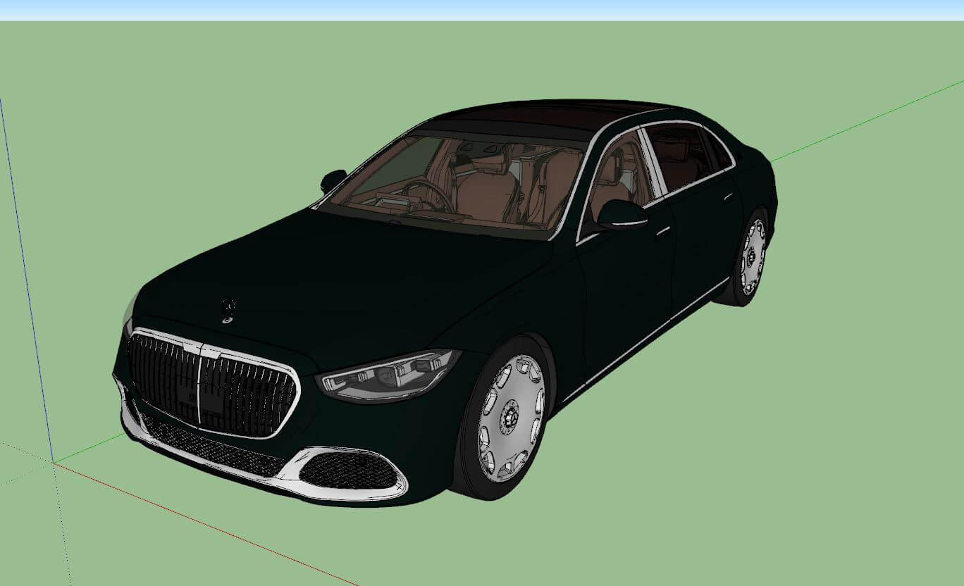 Mercedes Benz S-Class Maybach 2021 3D Model by AlphaGroup