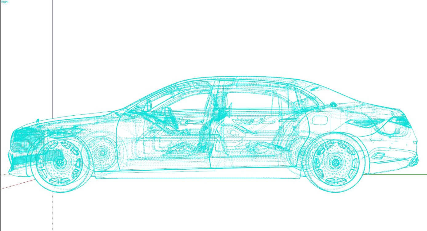 Mercedes Benz S-Class Maybach 2021 3D Model by AlphaGroup