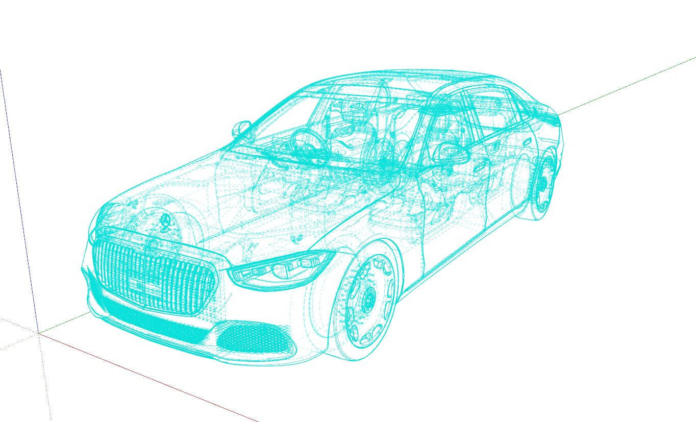 Mercedes Benz S-Class Maybach 2021 3D Model by AlphaGroup