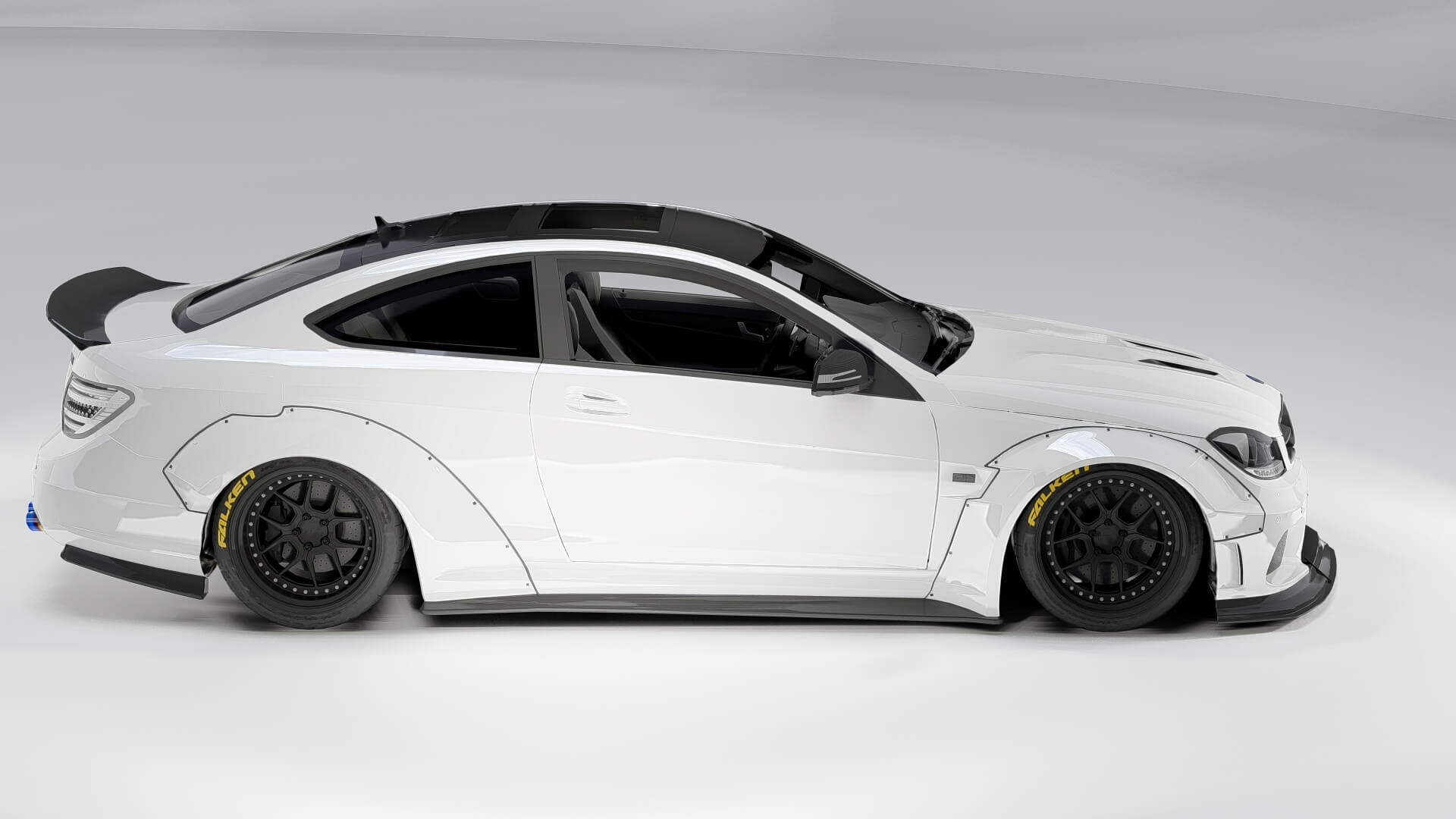 Mercedes-Benz C63 AMG Liberty Walk 2014 3D Model by AlphaGroup