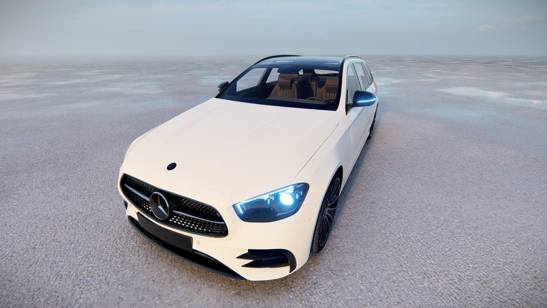 Mercedes E Class Estate AMG Line 2022 - 3D Model by AlphaGroup