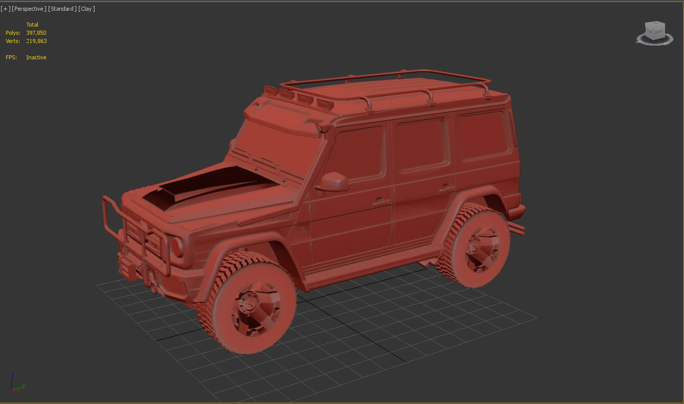 Mercedes G 500 AMG Brabus - 3D Model by AlphaGroup