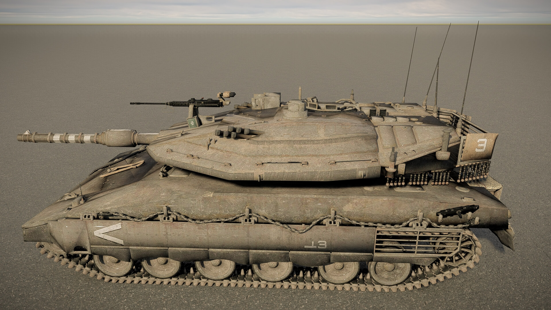 Merkava MK4 Main Battle Tank - 3D Model by AlphaGroup