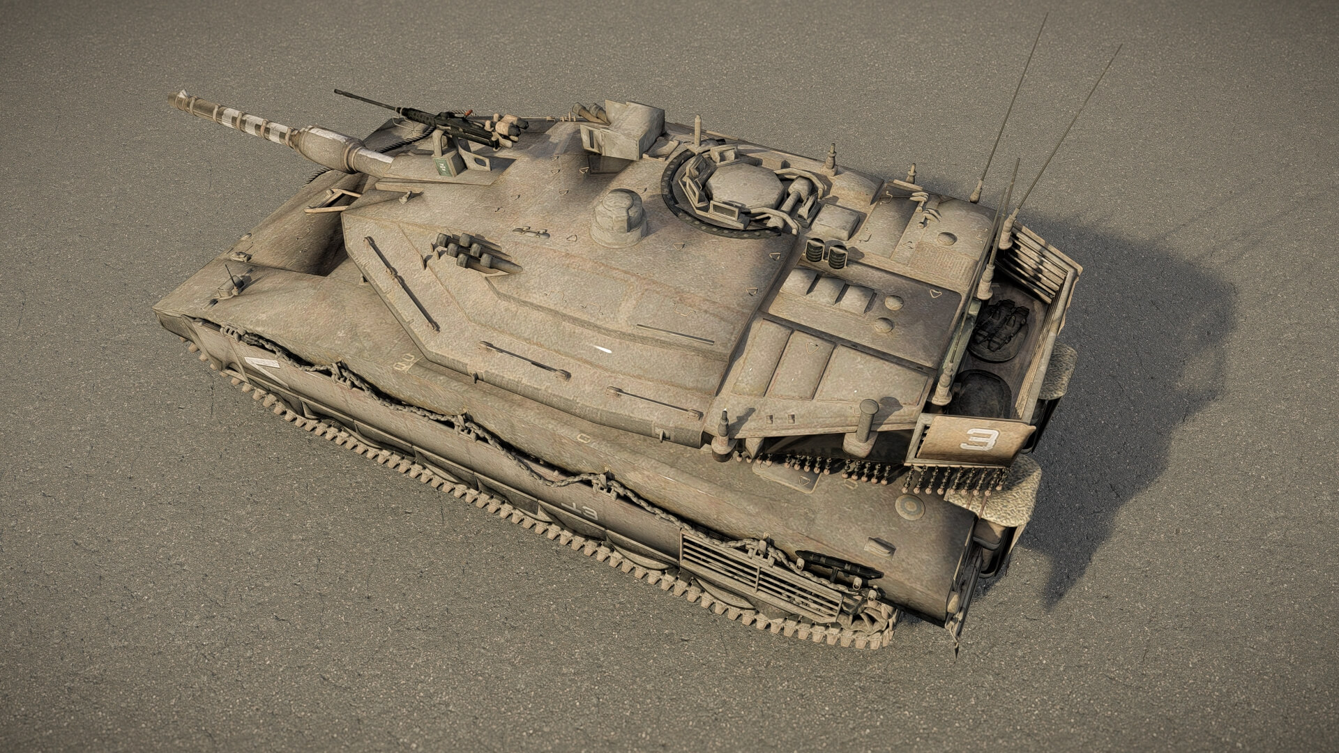 Merkava MK4 Main Battle Tank - 3D Model by AlphaGroup
