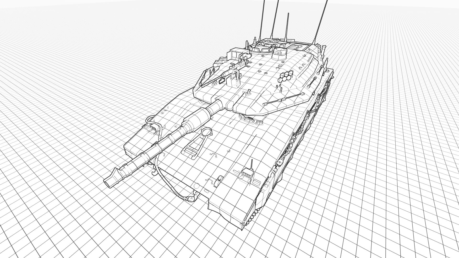 Merkava MK4 Main Battle Tank - 3D Model by AlphaGroup