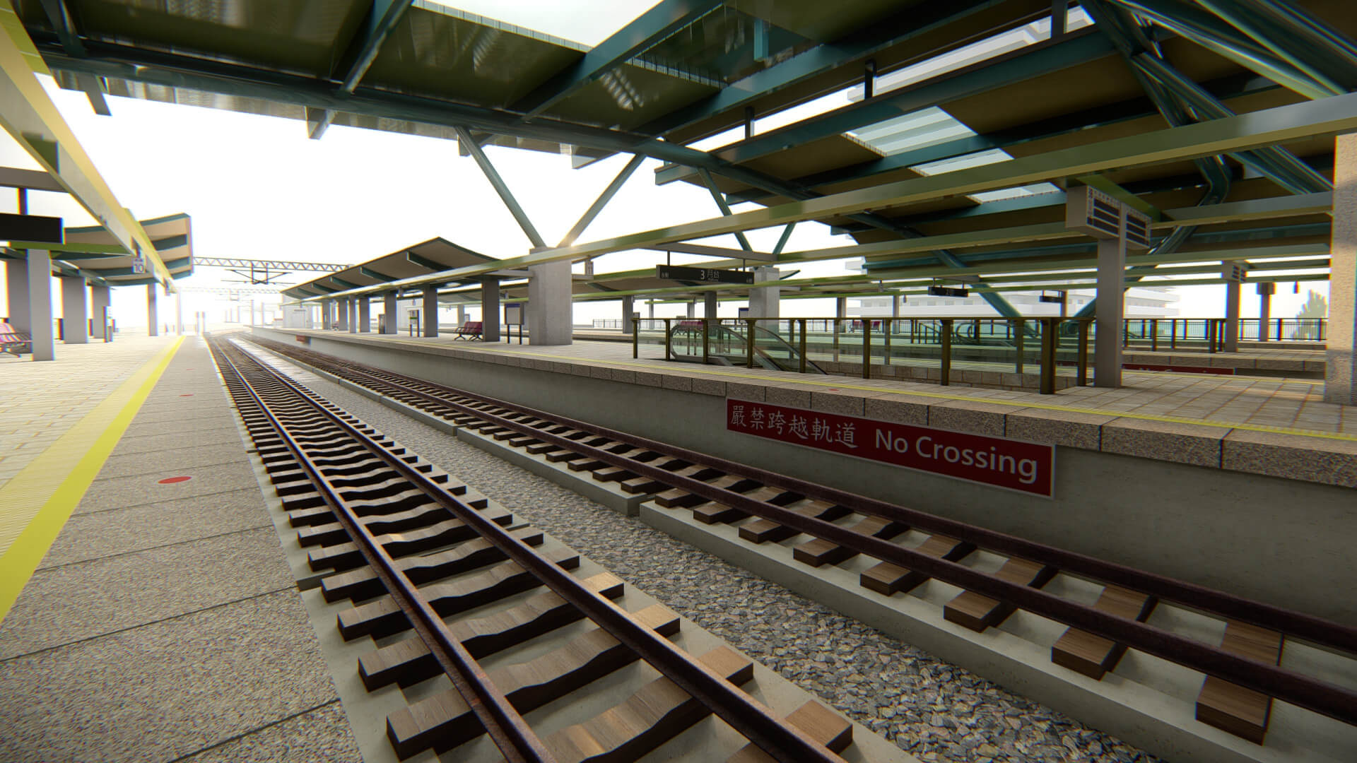 Metro Station Subway - 3D Model by AlphaGroup