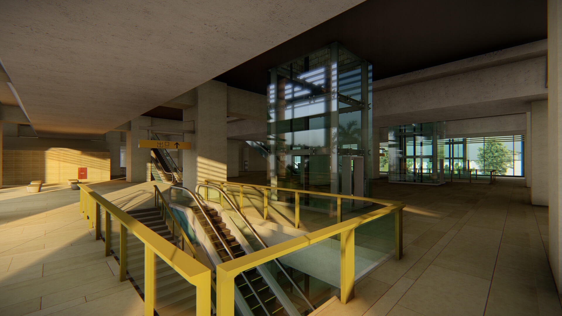 Metro Station Subway - 3D Model by AlphaGroup