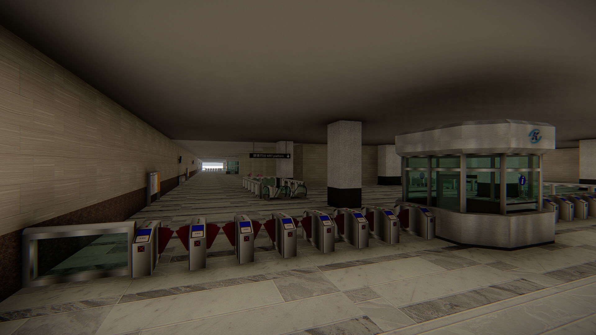 Metro Station Subway - 3D Model by AlphaGroup