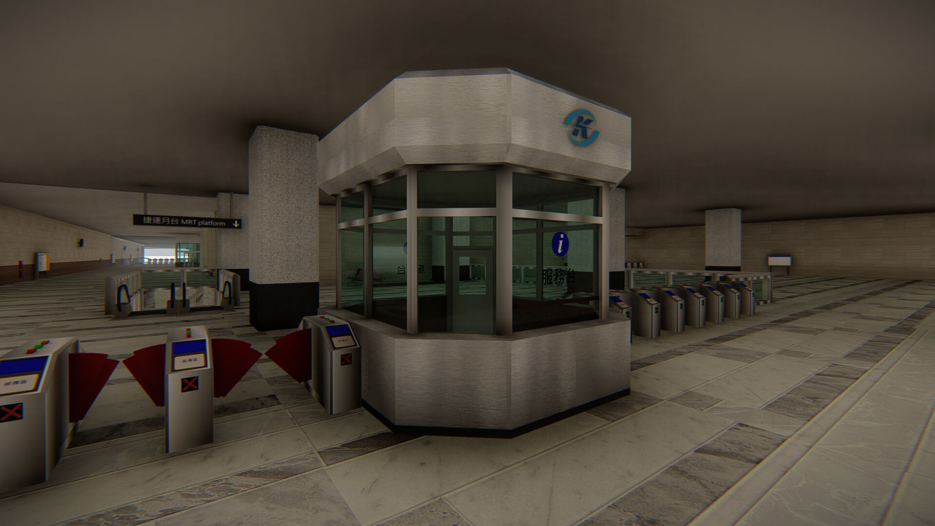 Metro Station Subway - 3D Model by AlphaGroup