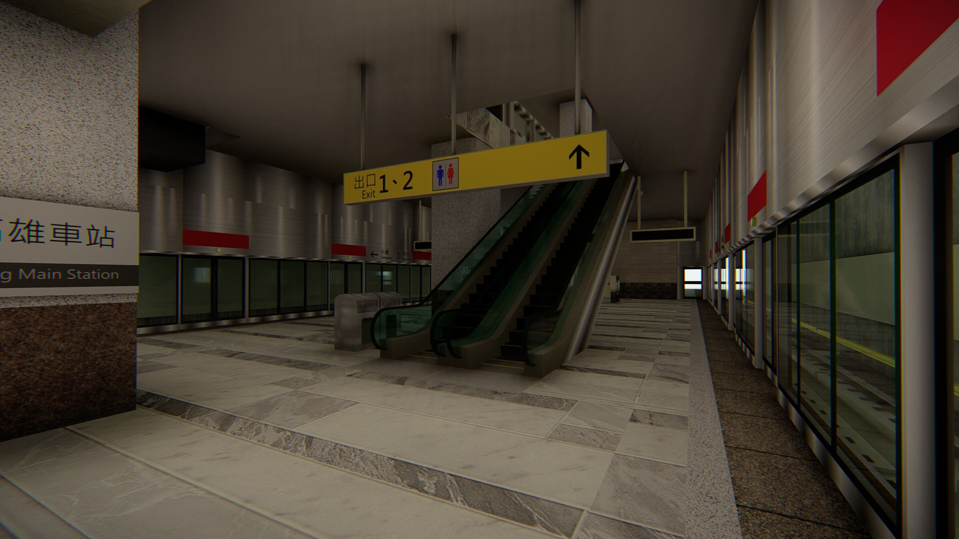 Metro Station Subway - 3D Model by AlphaGroup