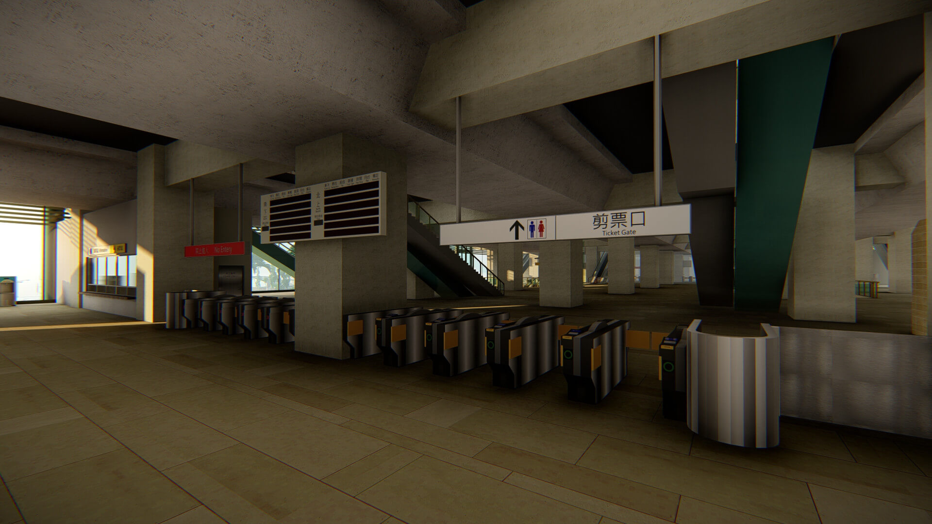 Metro Station Subway - 3D Model by AlphaGroup