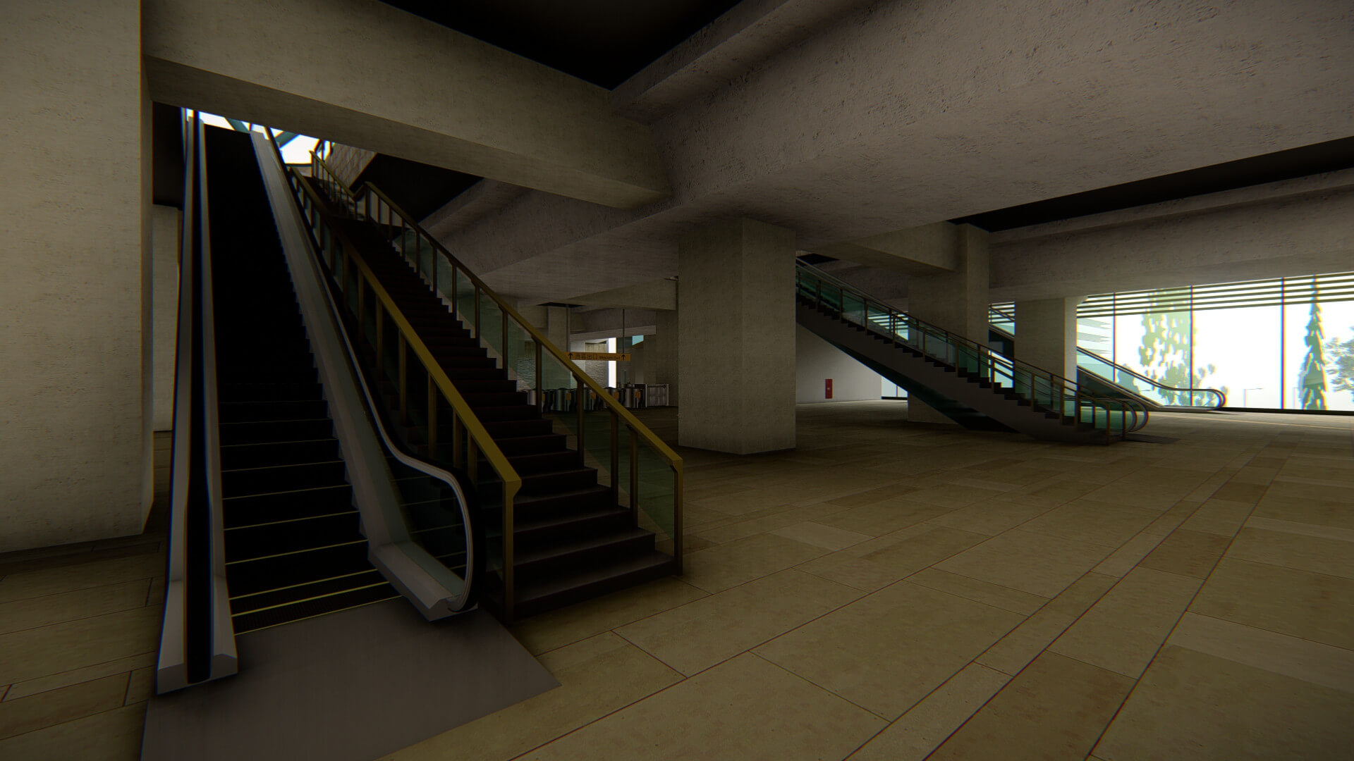 Metro Station Subway - 3D Model by AlphaGroup