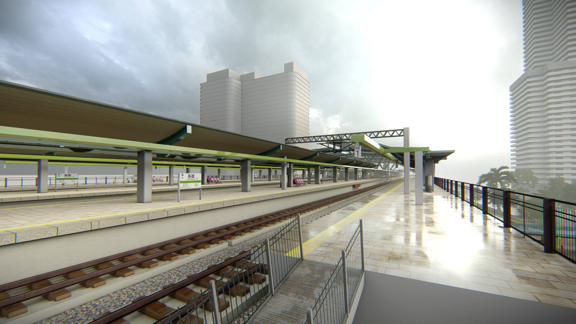 Metro Station Subway - 3D Model by AlphaGroup