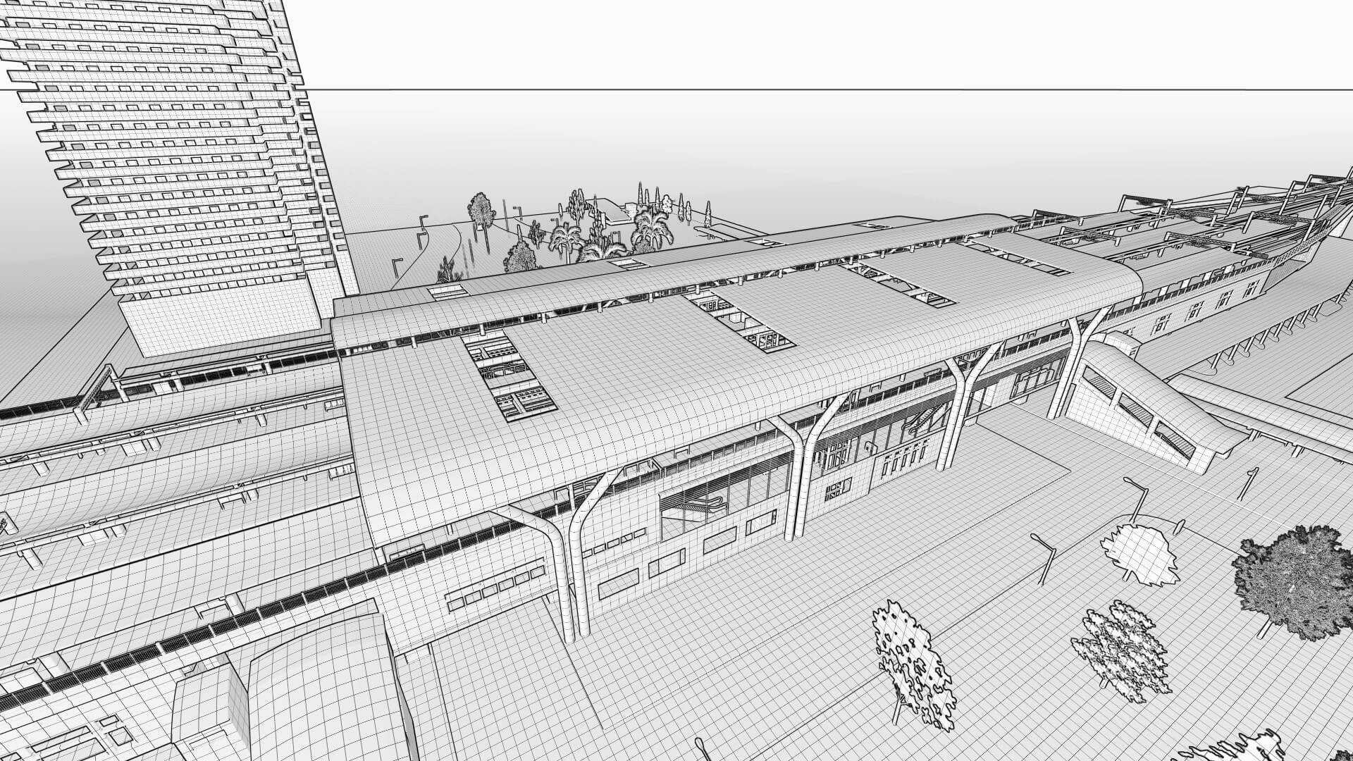 Metro Station Subway - 3D Model by AlphaGroup