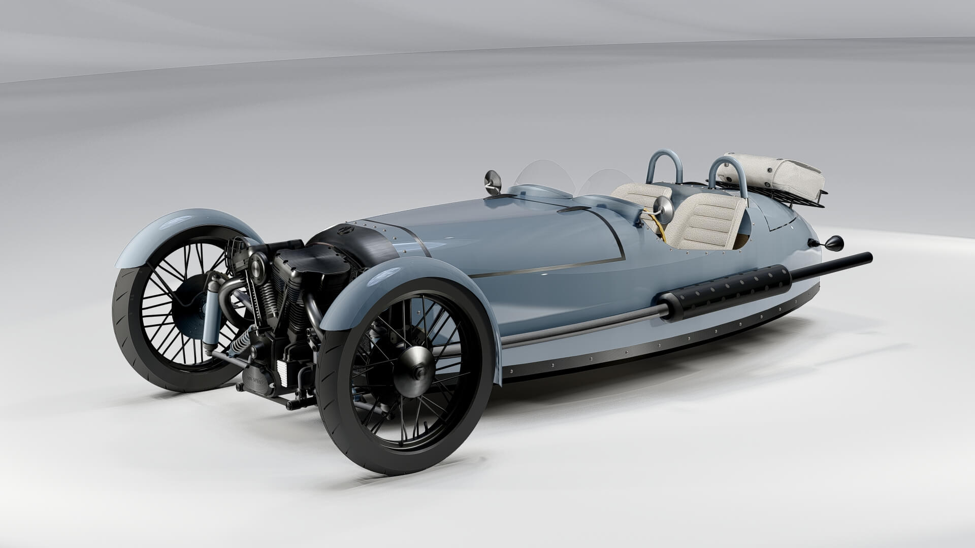 MG Morgan 3 Wheeler - 3D Model by AlphaGroup