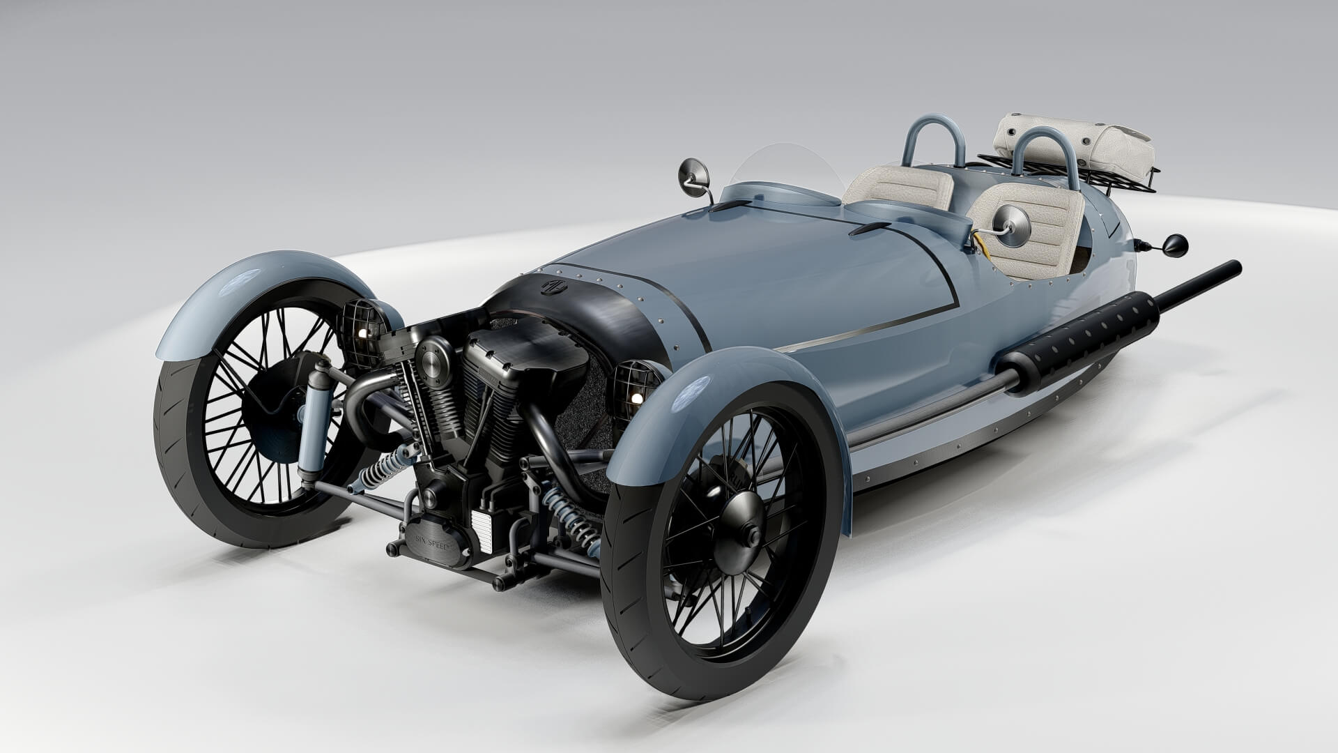 MG Morgan 3 Wheeler - 3D Model by AlphaGroup