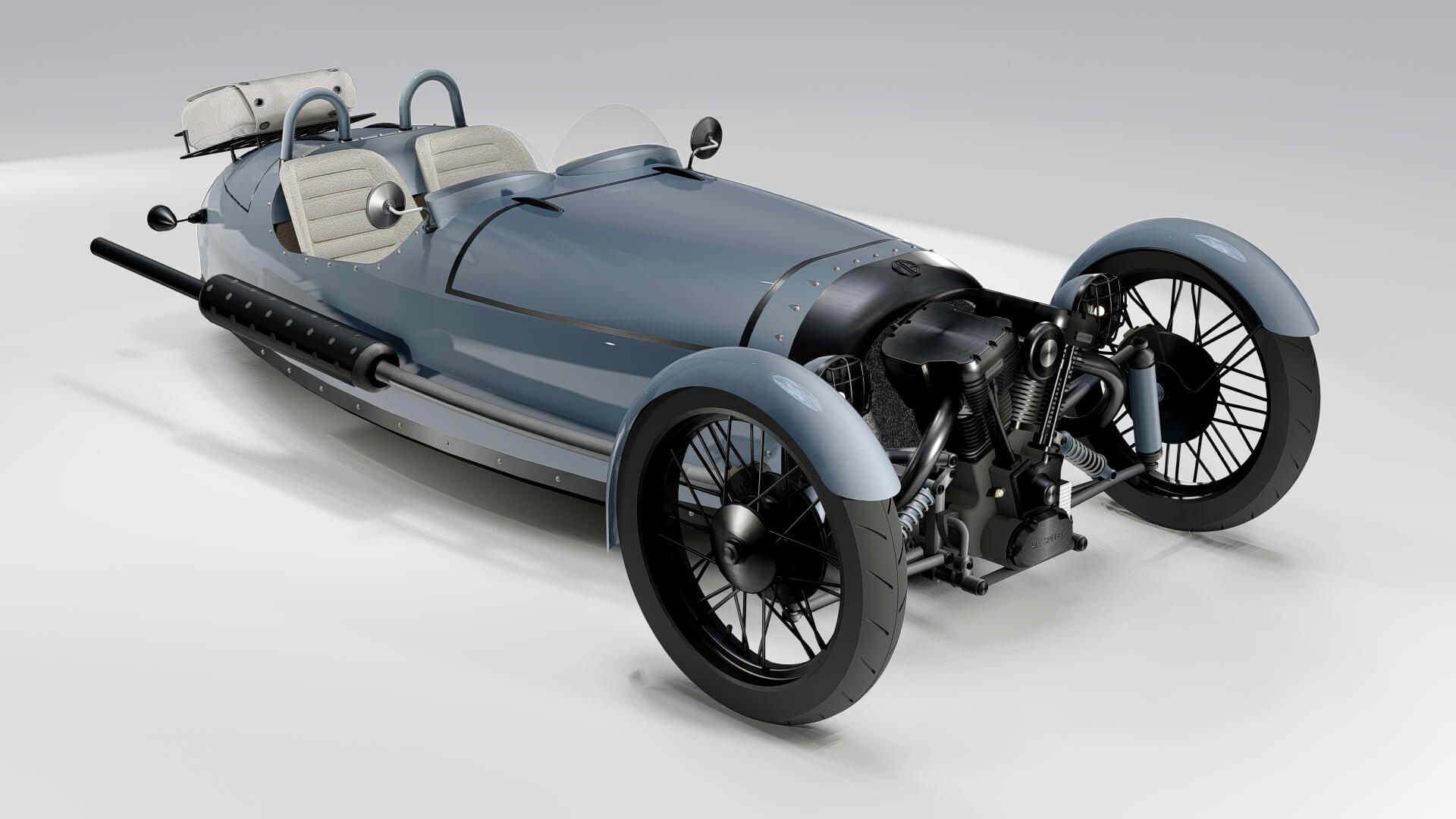 MG Morgan 3 Wheeler - 3D Model by AlphaGroup