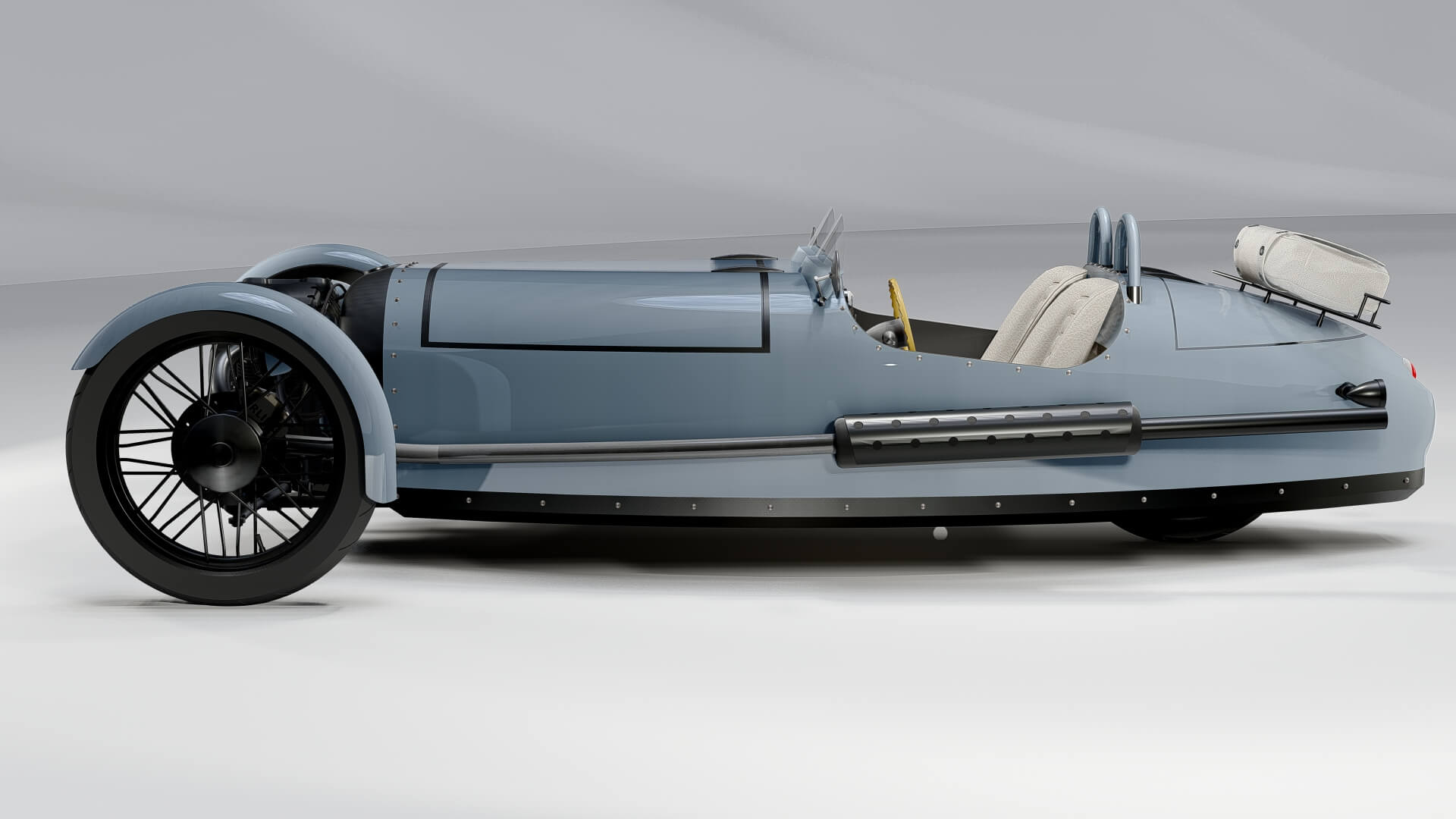 MG Morgan 3 Wheeler - 3D Model by AlphaGroup