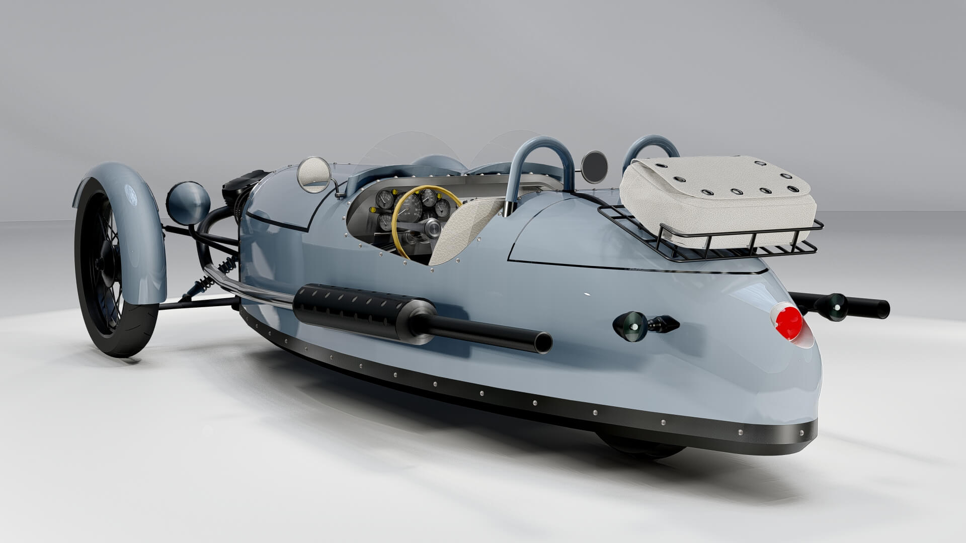 MG Morgan 3 Wheeler - 3D Model by AlphaGroup