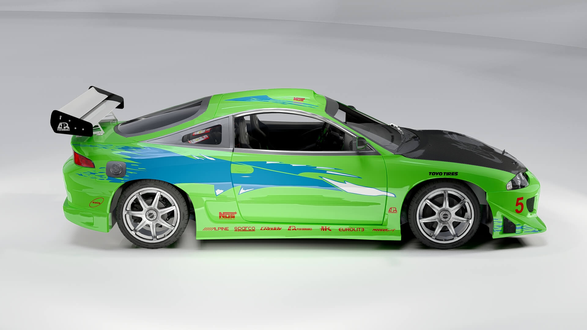 Mitsubishi Eclipse Fast & Furious - 3D Model by AlphaGroup