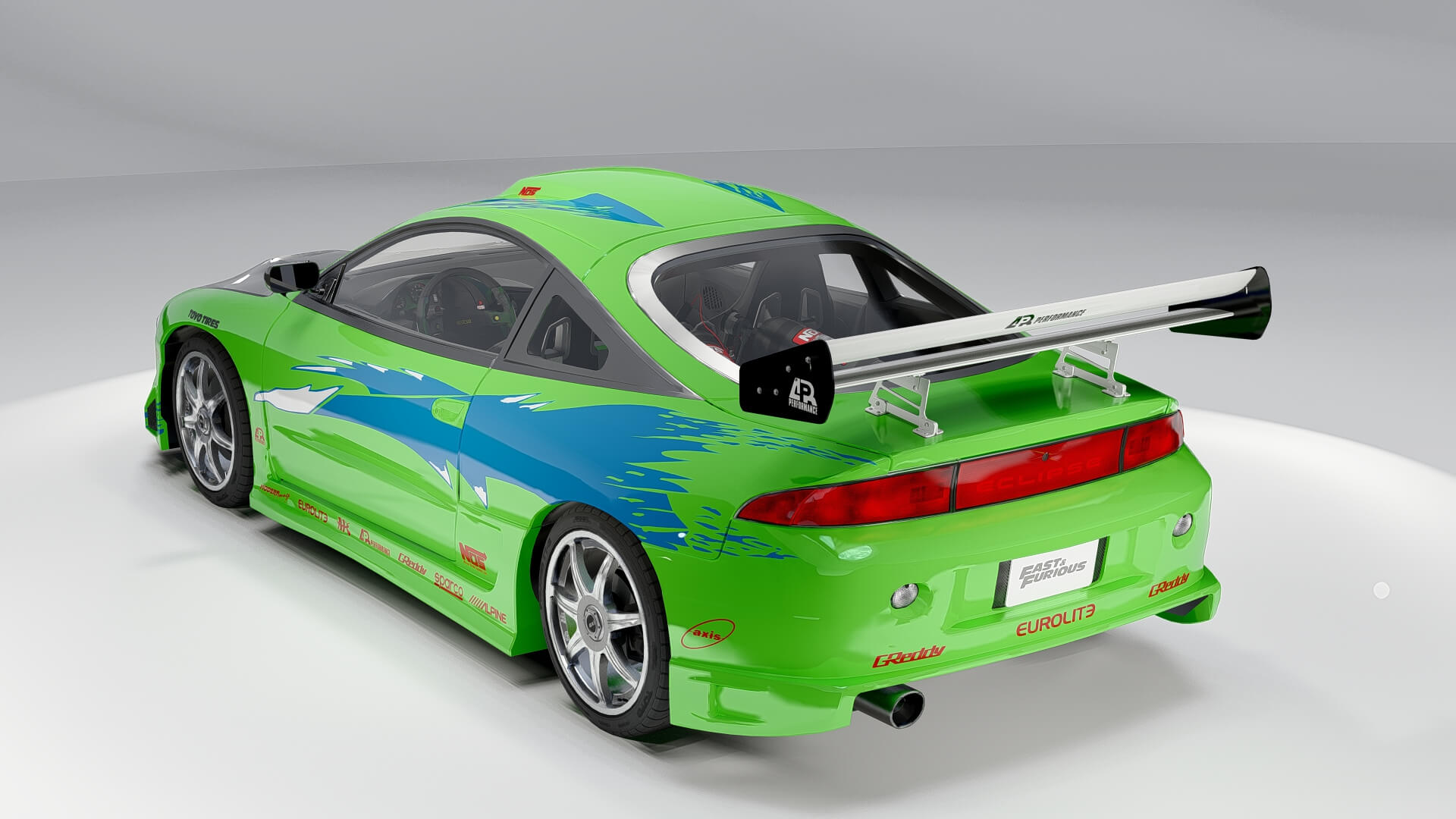 Mitsubishi Eclipse Fast & Furious - 3D Model by AlphaGroup