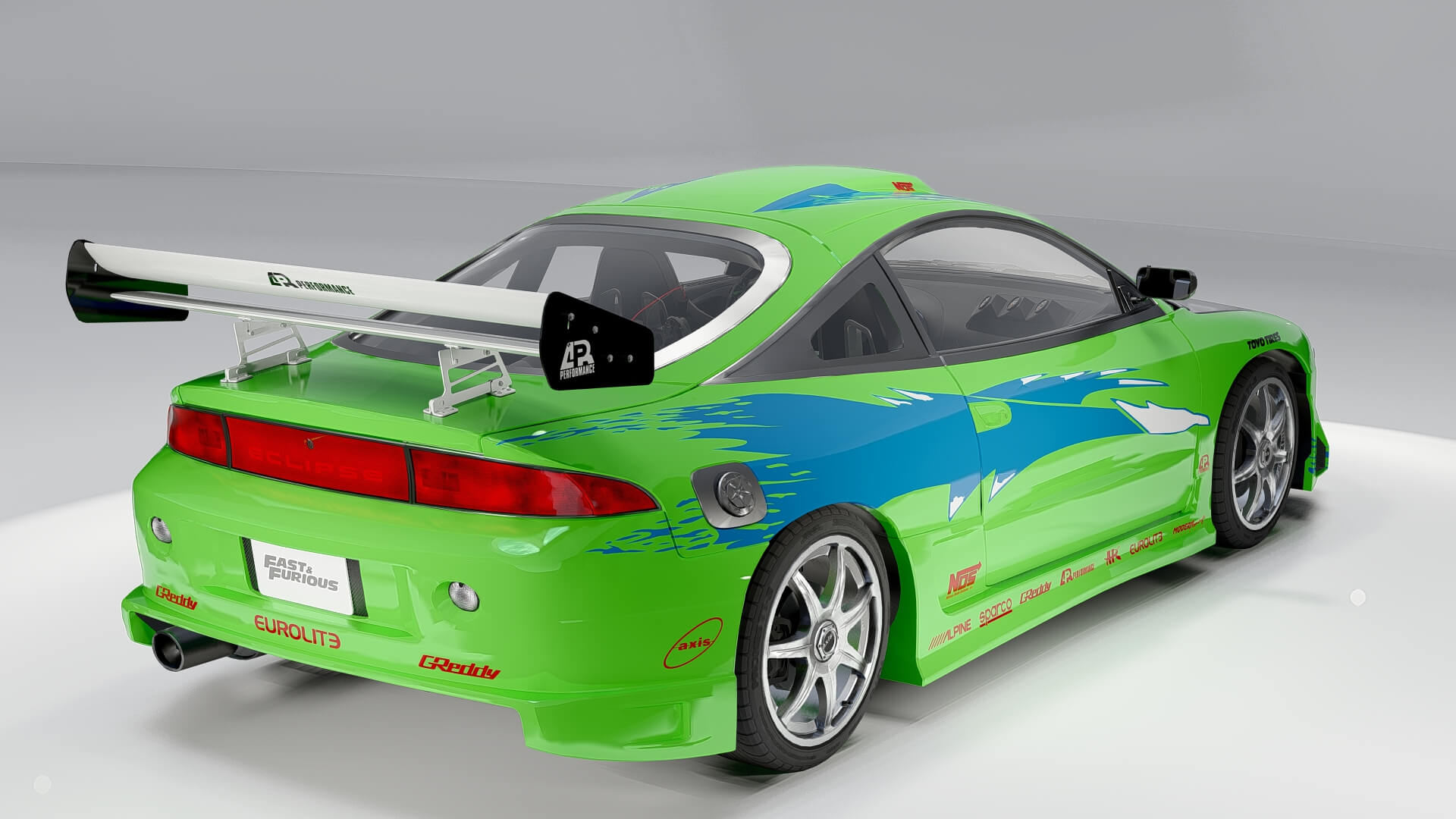 Mitsubishi Eclipse Fast & Furious - 3D Model by AlphaGroup