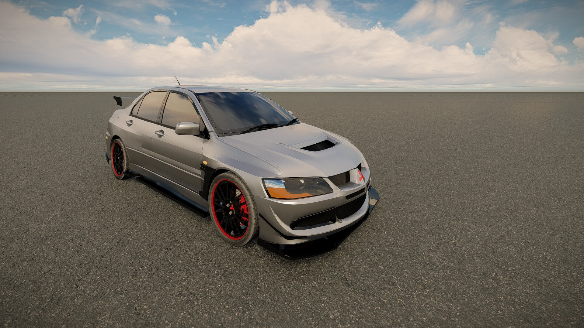 Mitsubishi Lancer Evo VIII Tuned - 3D Model by AlphaGroup