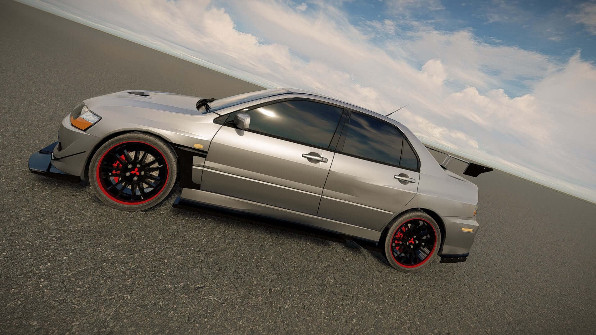 Mitsubishi Lancer Evo VIII Tuned - 3D Model by AlphaGroup