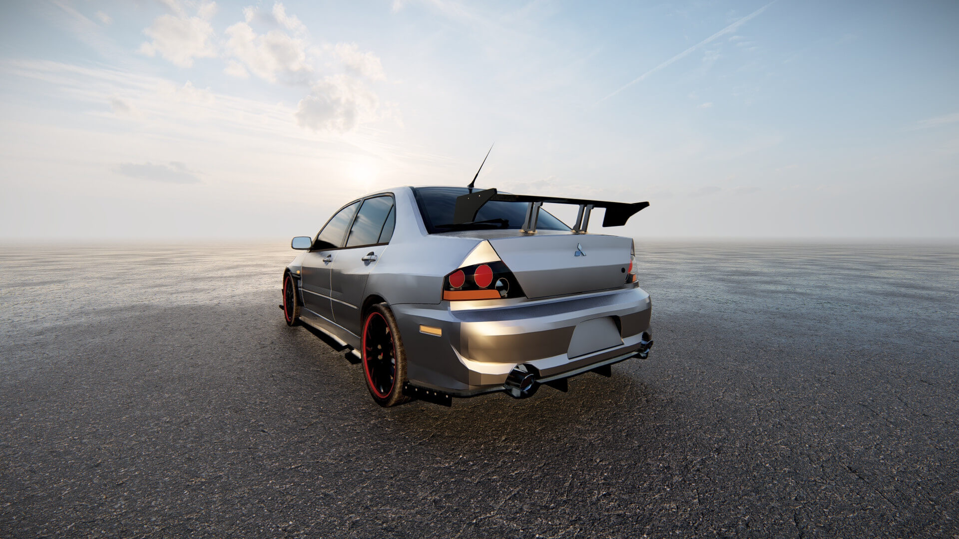 Mitsubishi Lancer Evo VIII Tuned - 3D Model by AlphaGroup