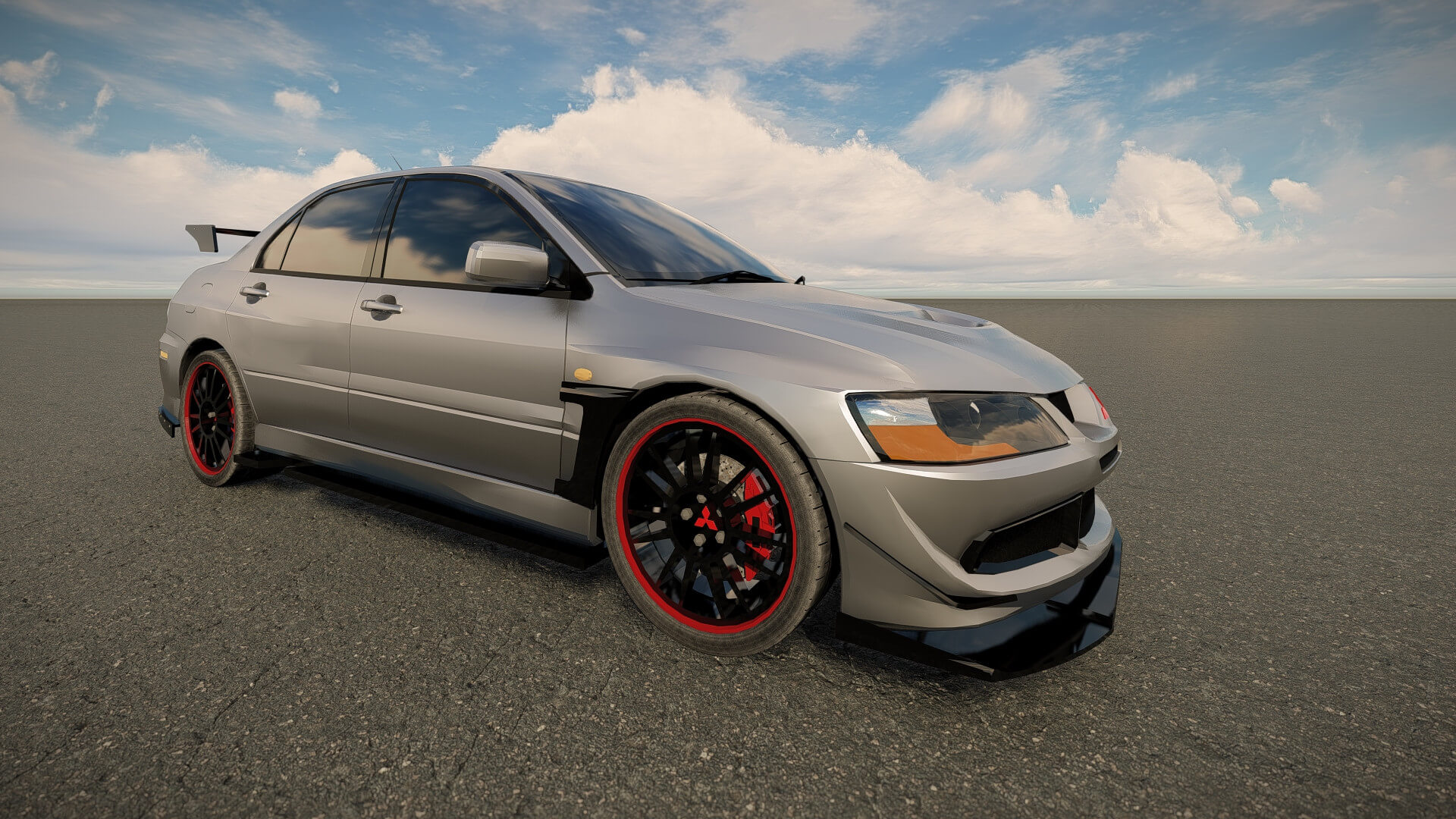 Mitsubishi Lancer Evo VIII Tuned - 3D Model by AlphaGroup